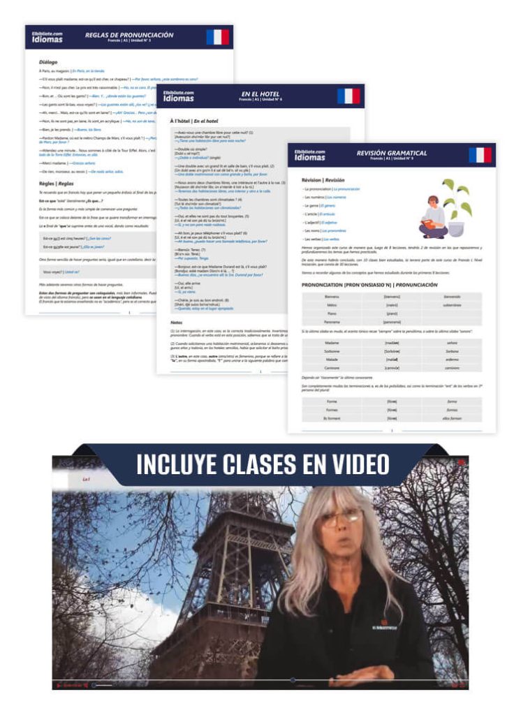 Curso de francés – Nivel A1 – Mi biblioteca portable